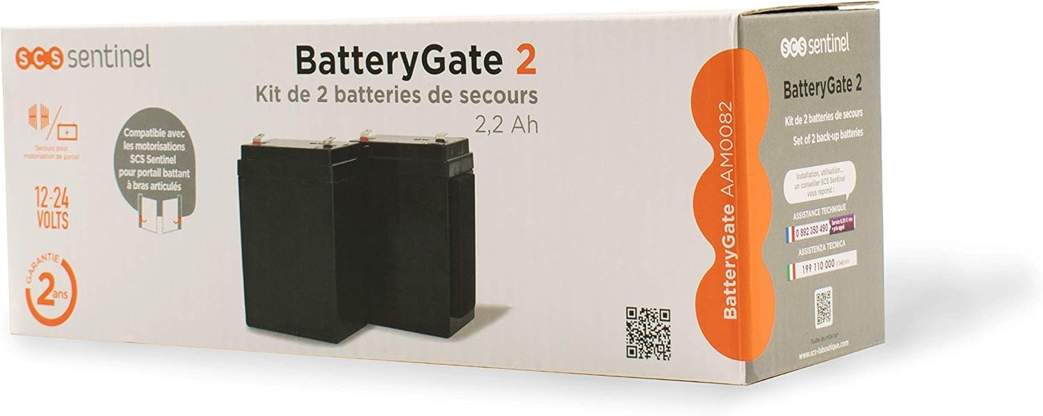SCS Sentinel AAM0082 BatteryGate 2 Backup Battery Kit User Manual