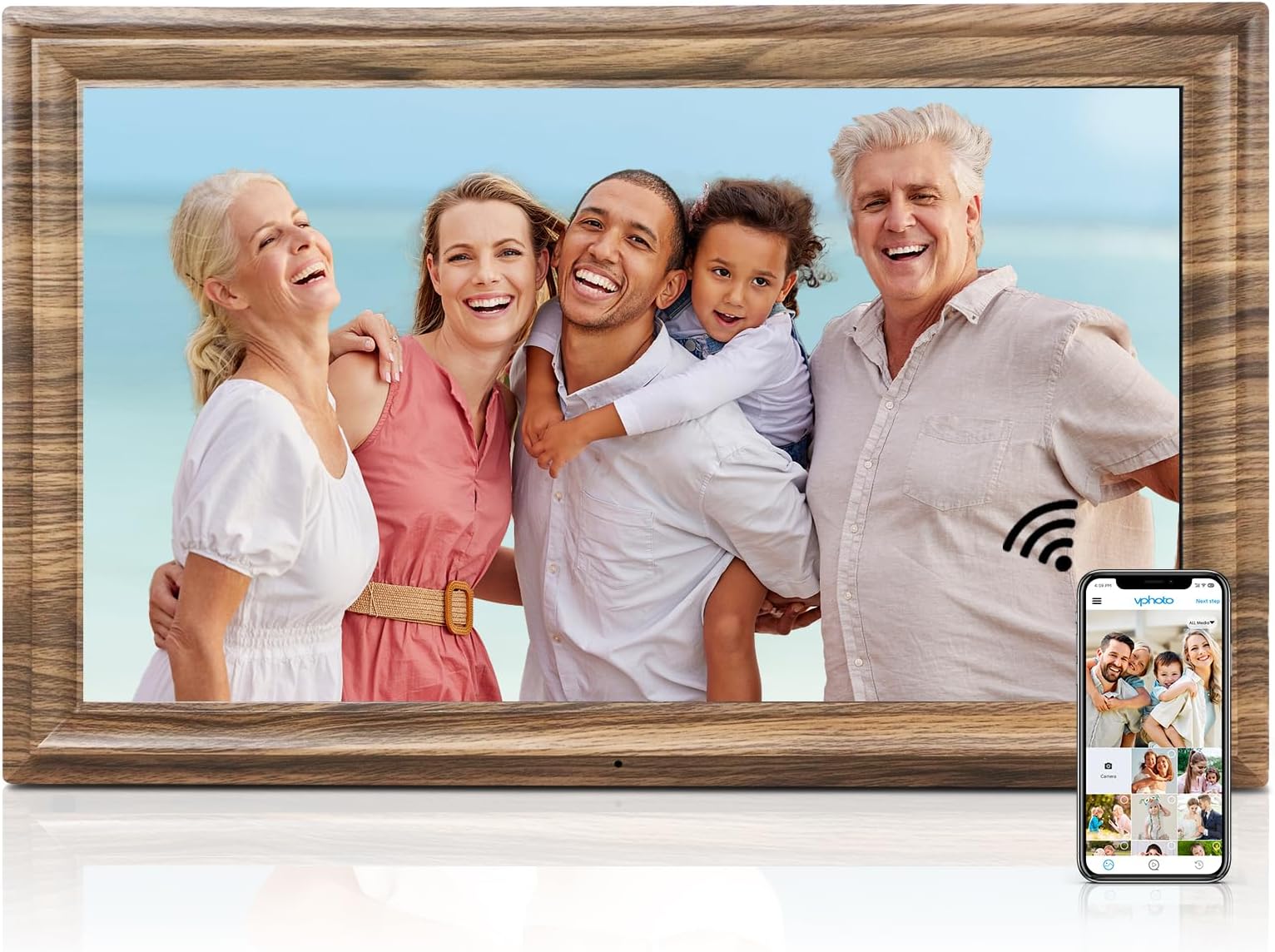 Amazon.com : BSIMB 21.5 Inch Large Digital Picture Frame(Non-Touch ...