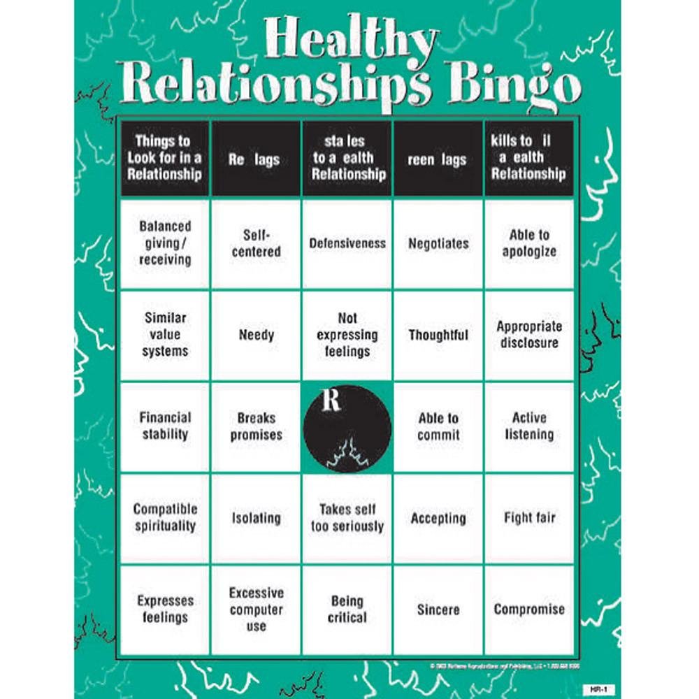 Snapklik.com : Healthy Relationships Bingo For Adults