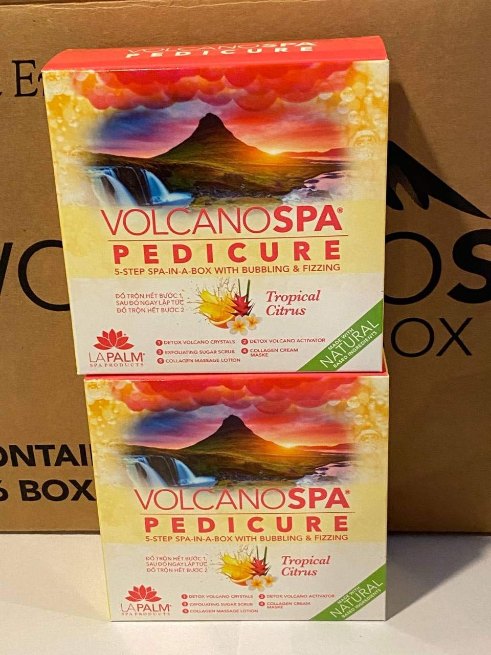 Amazon.com: Volcano Spa Pedicure 5 Step SPA,Tropical Citrus,2 Packs ...