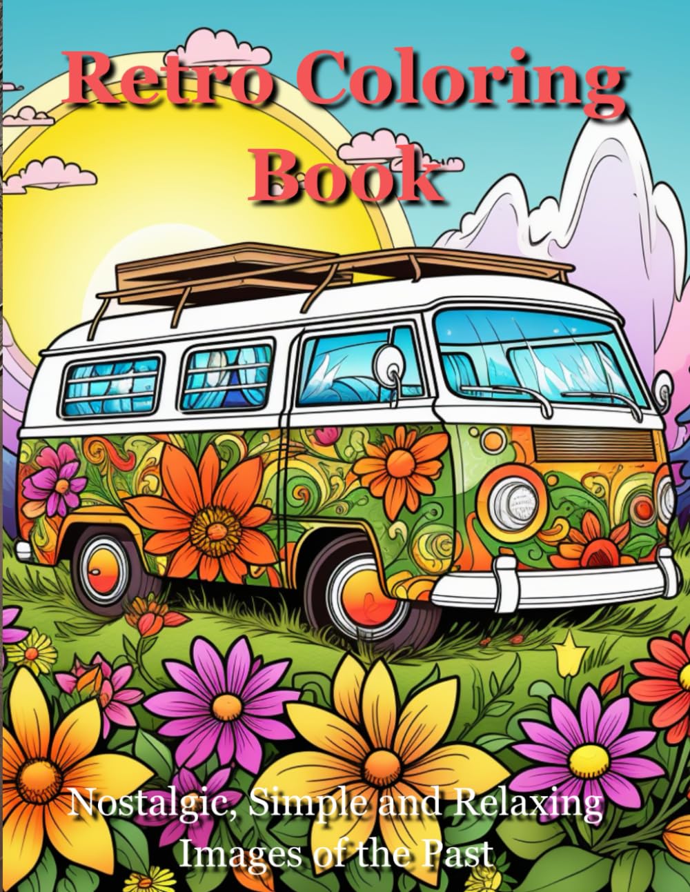 Amazon.com: Retro Coloring Book: Nostalgic, Simple and Relaxing Images ...