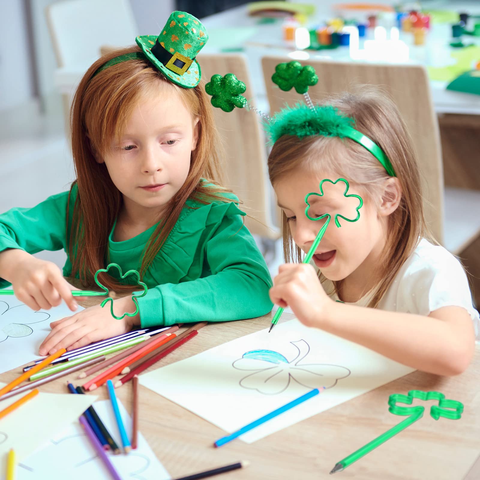 Snapklik.com : Gersoniel St Patricks Day Pens Shamrock Ballpoint Pens ...