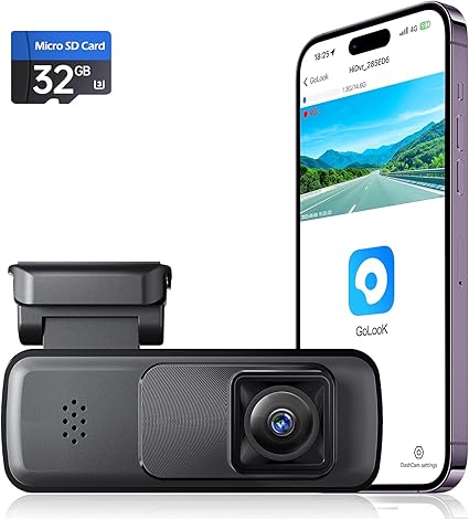 Amazon.com: Mini Dash Cam Front 2K, Dash Camera for Cars,Dashcam Built ...