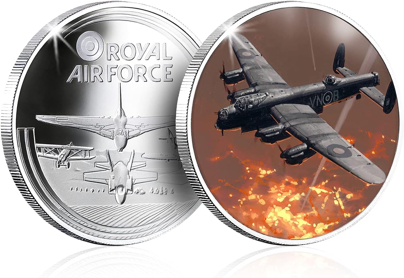 RAF Memorabilia Collection Gold Coin – Lancaster Bomber Complete Silver ...