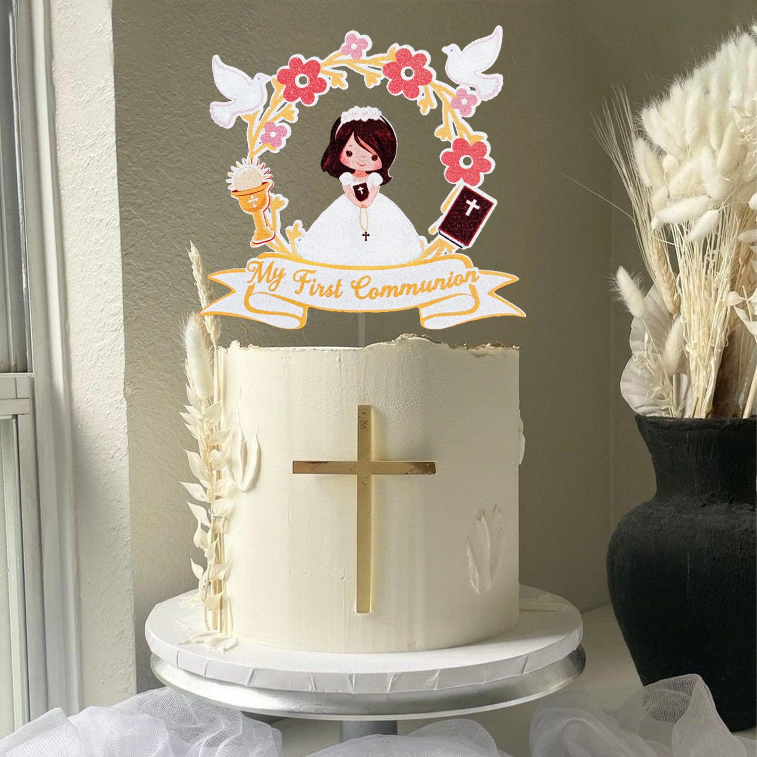Snapklik.com : My First Communion Cake Topper, Baptism Cake Décor ...
