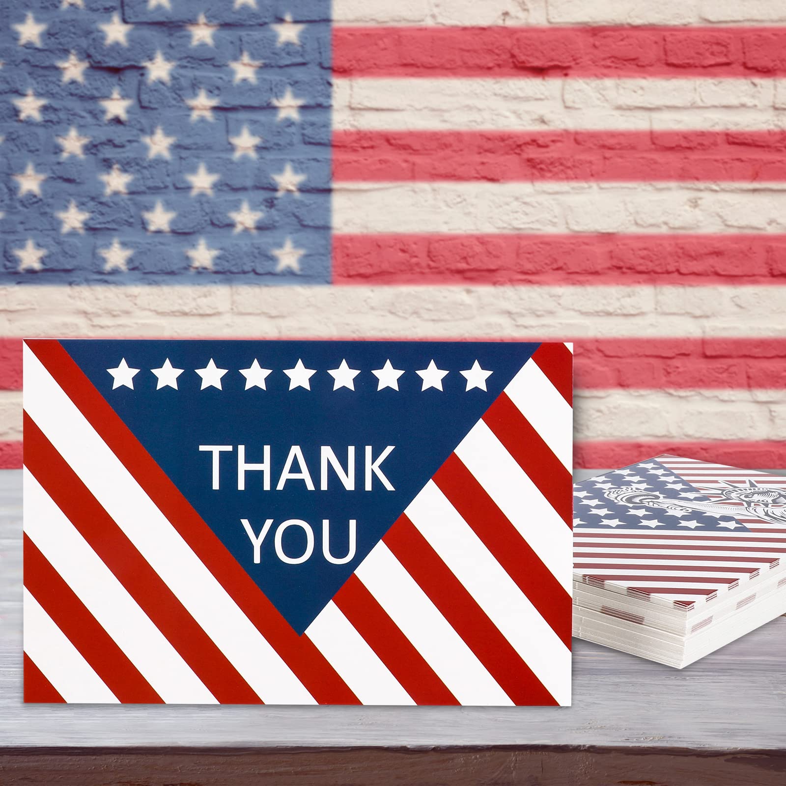 Patriotic Thank You Notes American Flag Thank You Cards And Stickers