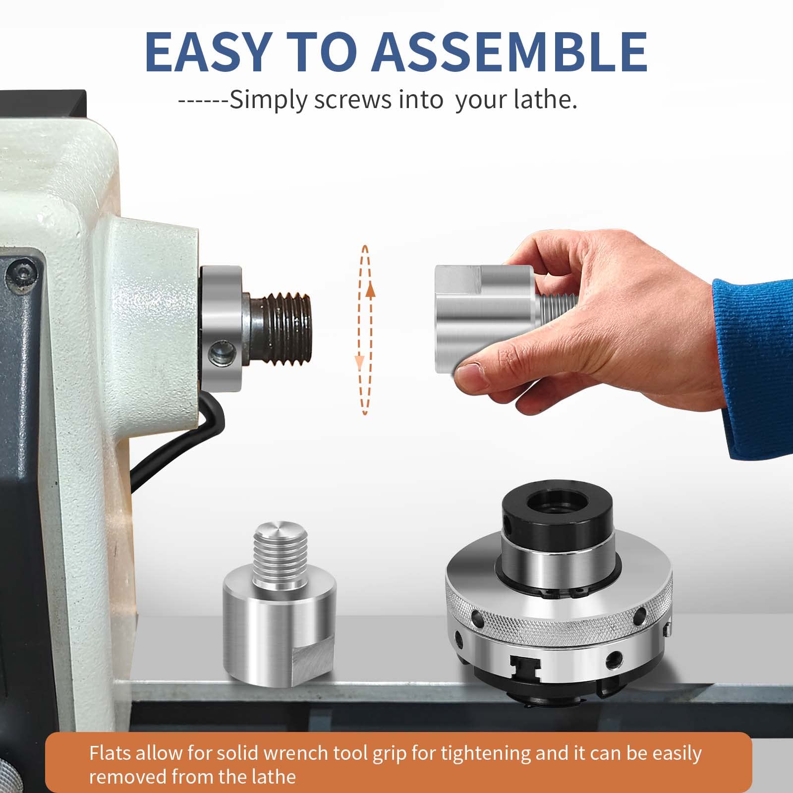 Snapklik.com : PNBO Woodworking Lathe Headstock Spindle Adapter