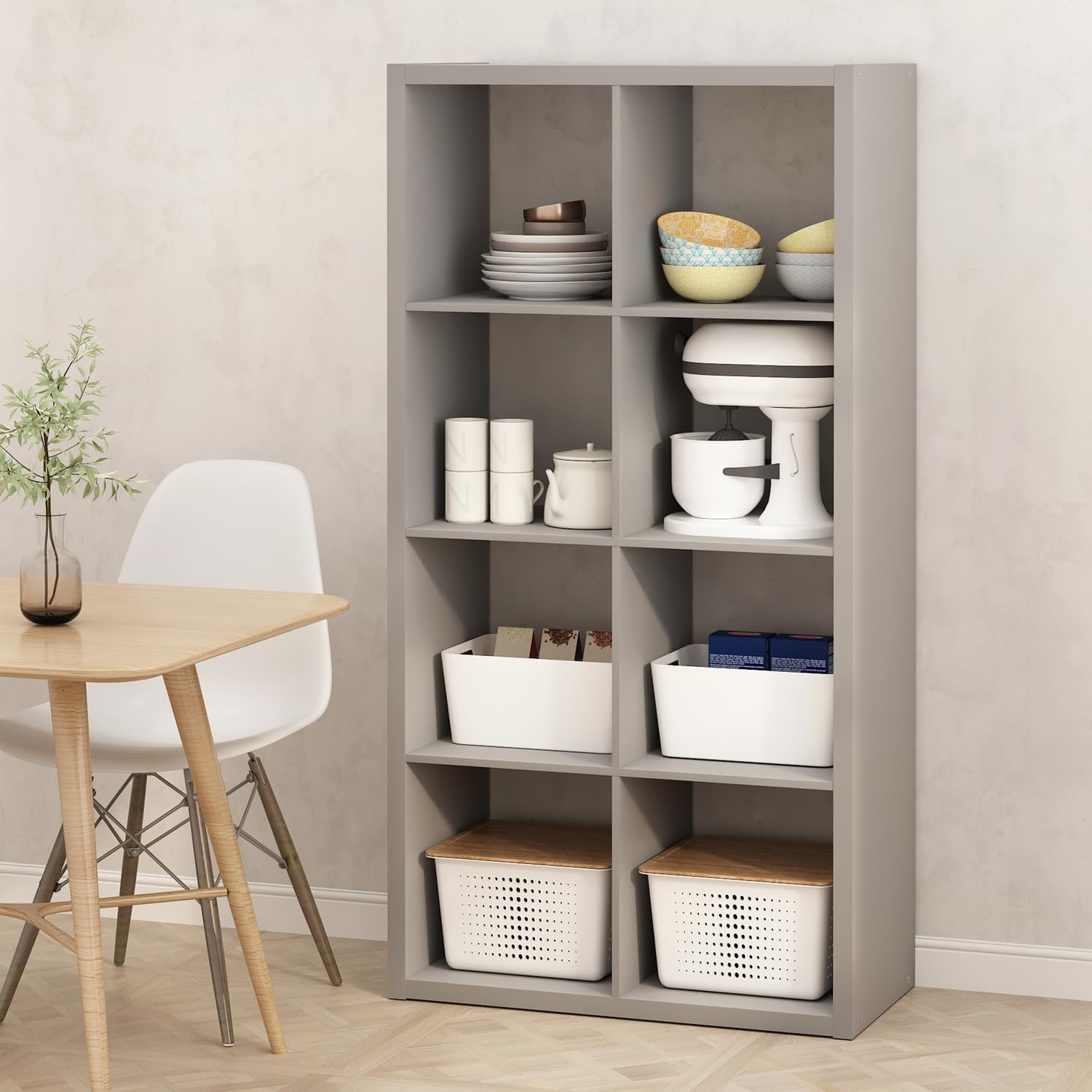 Snapklik.com : Furinno Hermite 8-Cube Open Shelves Kitchen Storage