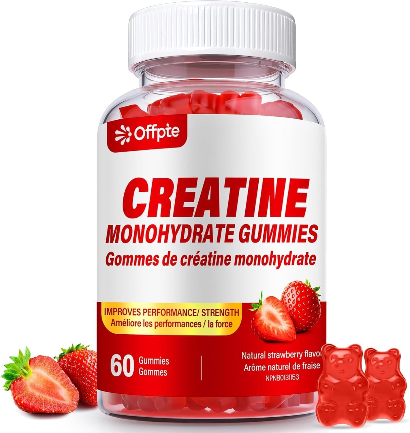 Crea-tine Monoh-ydrate Gumm*ies for Men Women, Crea-tine Supp-lement ...