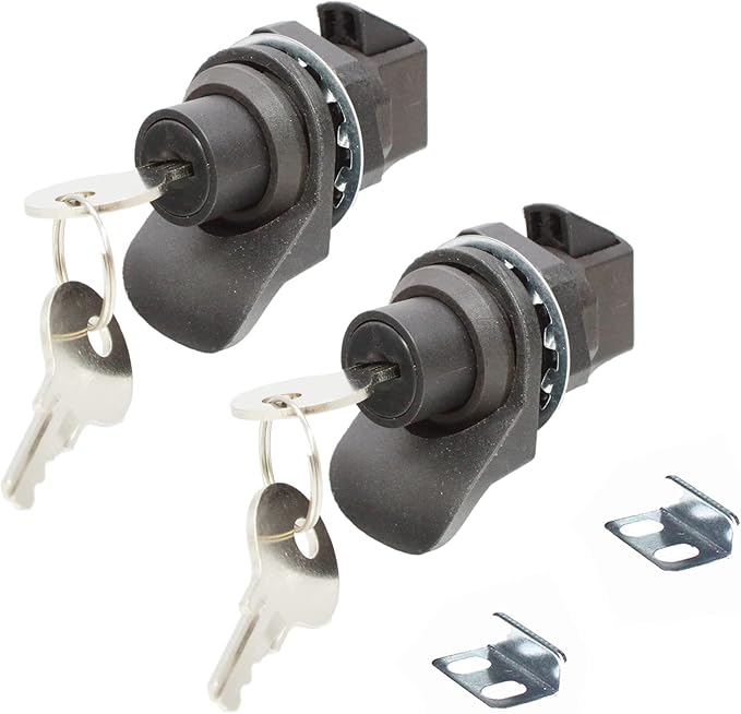 Amazon.com: X-Haibei 2 Pack Push Button Latch Lock Keylocking Glove Box ...