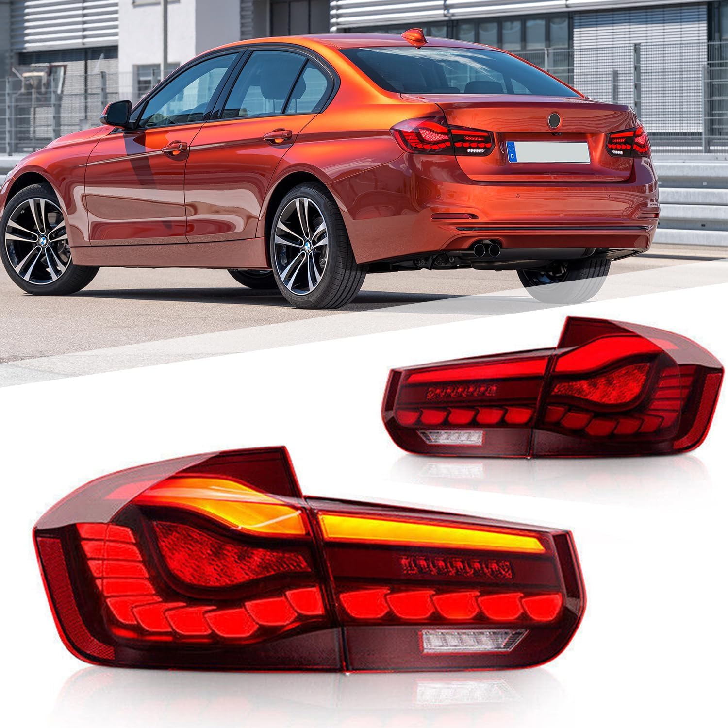 Amazon.com: New Taillights for BMW F30 Tail Lights 2013-2018 328i Tail ...