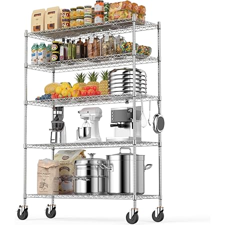 Amazon.com: CAPHAUS NSF Commercial Grade Heavy Duty Wire Shelving w ...