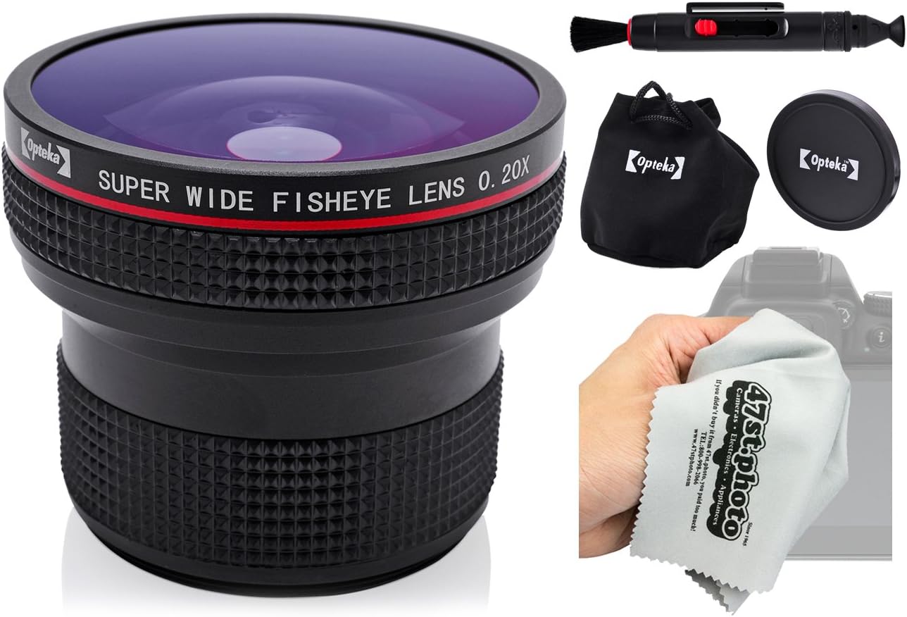 Amazon.com: Opteka .2X 魚眼鏡鏡片 (不同尺寸) : 電子