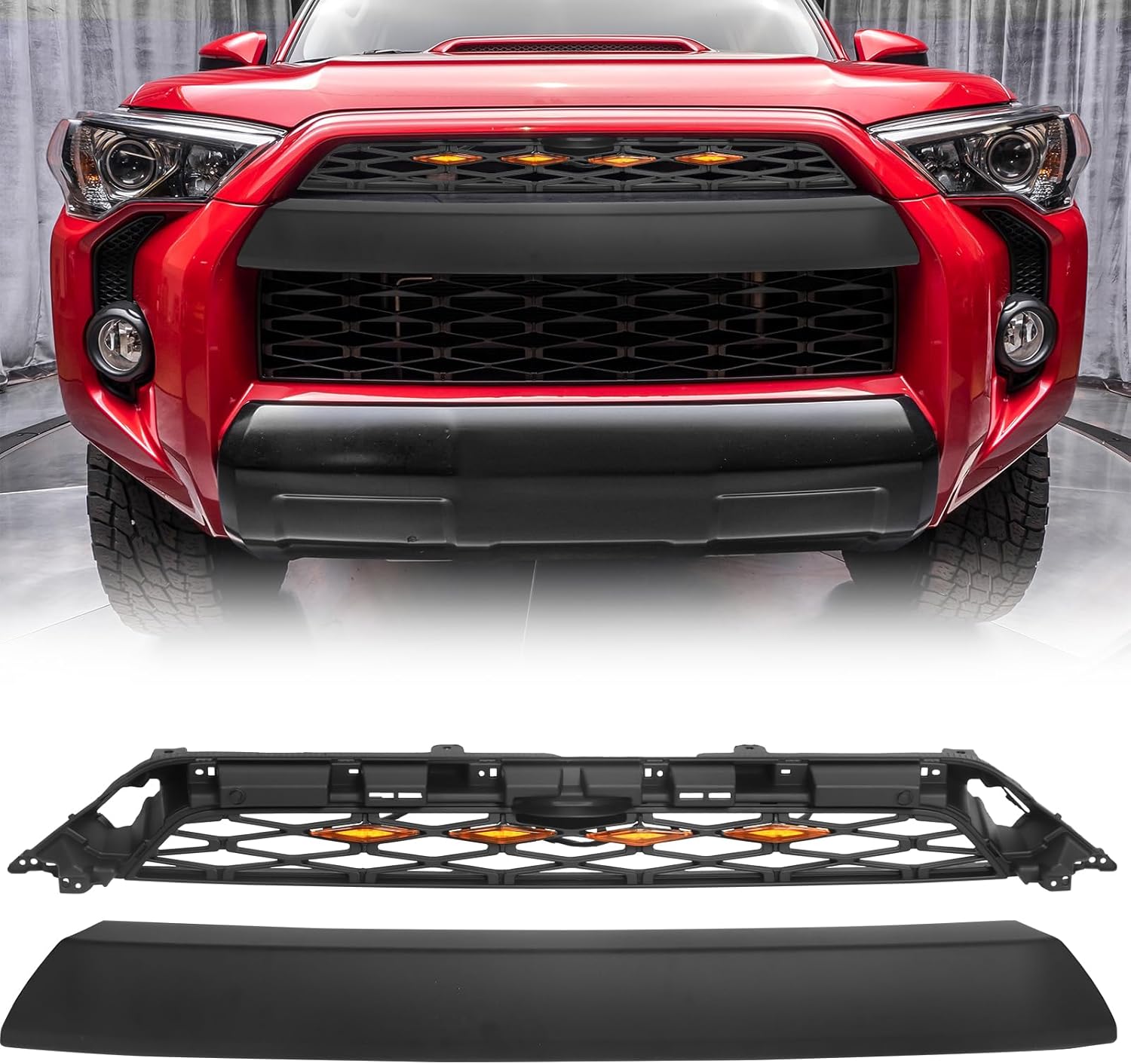 Amazon.com: IGLDIPUO Front Grille Compatible with 2016 2017 2018 2019 ...