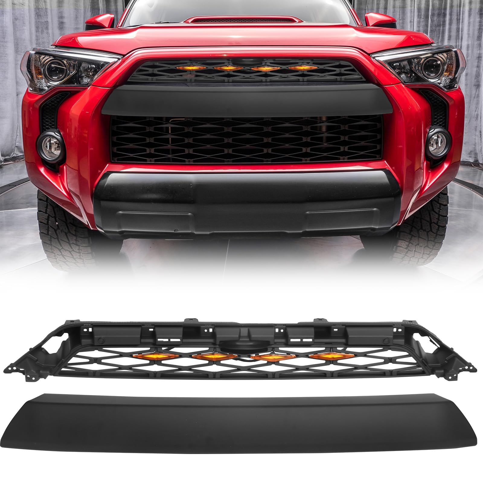 Amazon.com: IGLDIPUO Front Grille Compatible with 2016 2017 2018 2019 ...