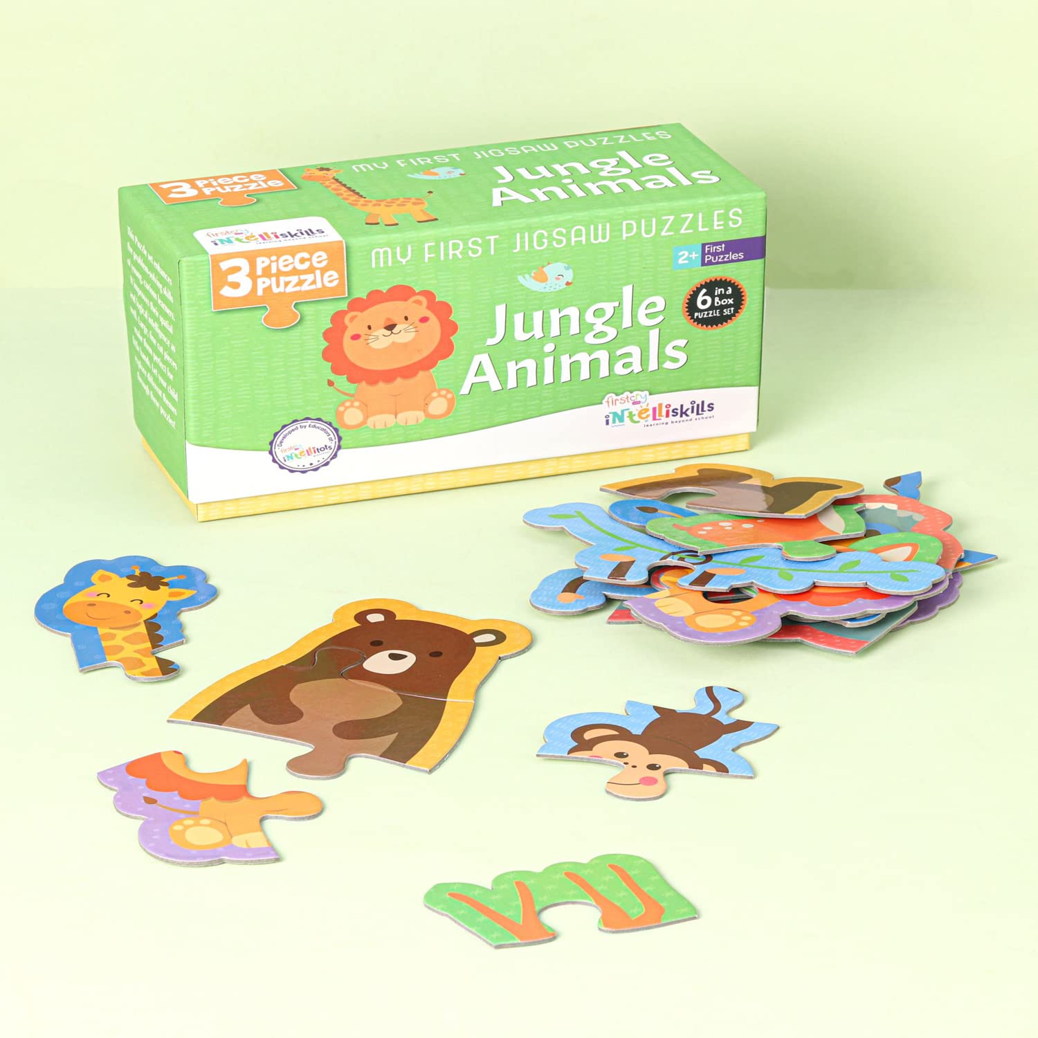 Buy Intelliskills Premium First Puzzles - Jungle Animals Theme | 6 ...