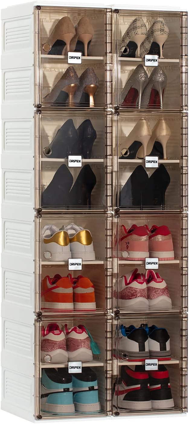 Amazon.com: Dripex Shoe Storage Organizer - Foldable Shoe Storage ...