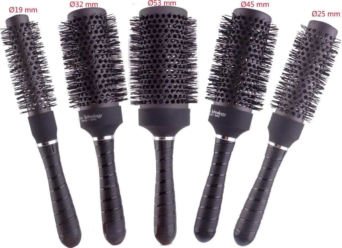 Amazon.com : PERFEHAIR Round Thermal Brush Set, Professional Nano ...