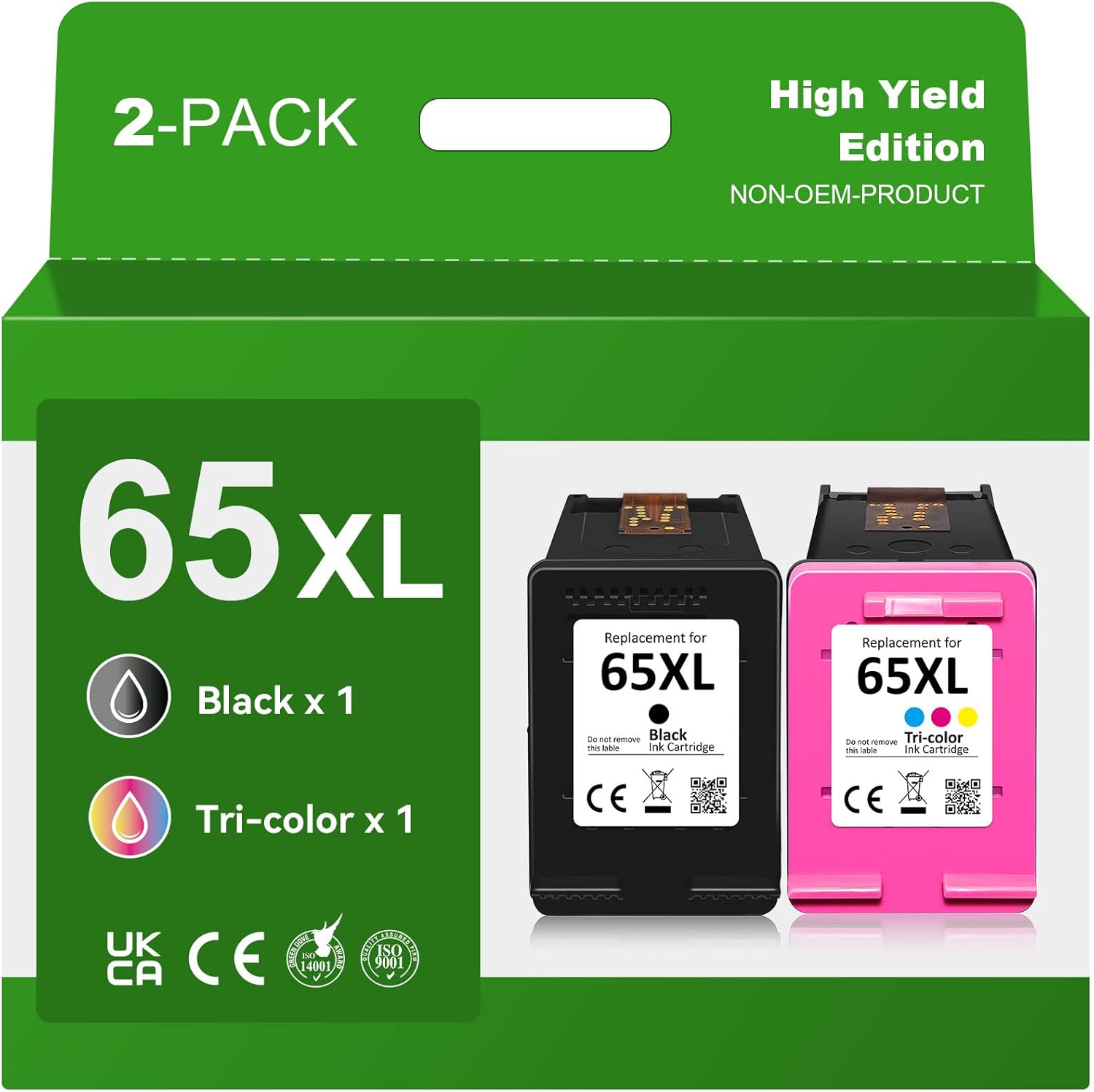 Amazon.com: 65XL Printer Ink for HP 65 Ink Cartridges Black/Color Combo ...