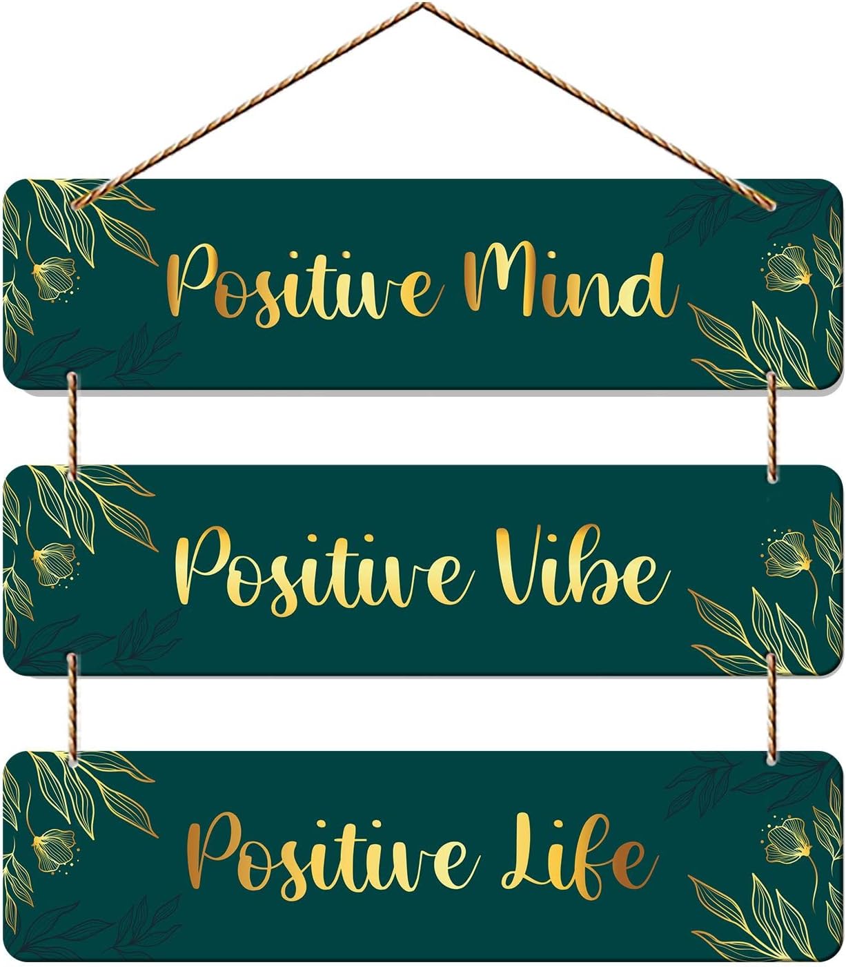 Artvibes Positive Quotes Wooden Hanging for Home Decor | Office ...