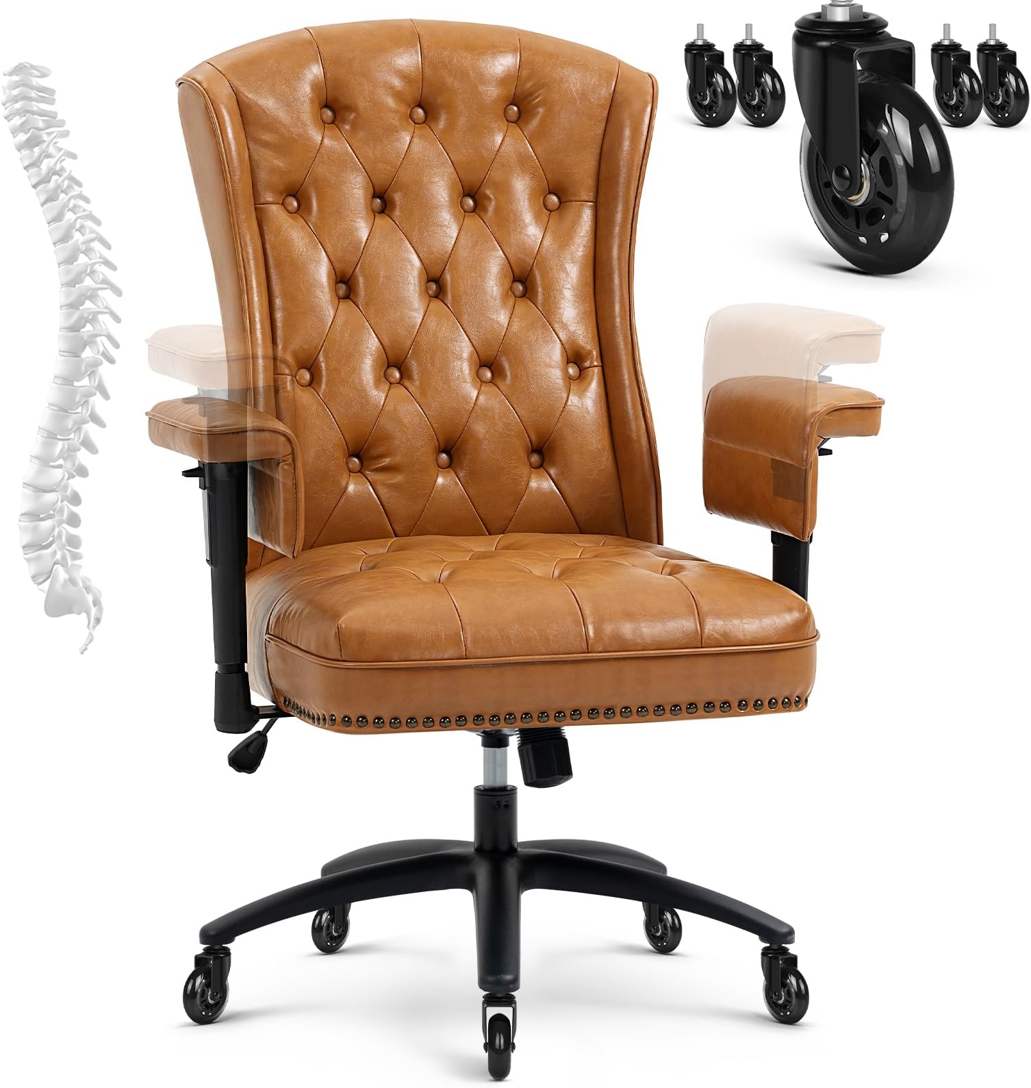 Amazon.com: YAMASORO Ergonomic Executive Office Chair with Height ...