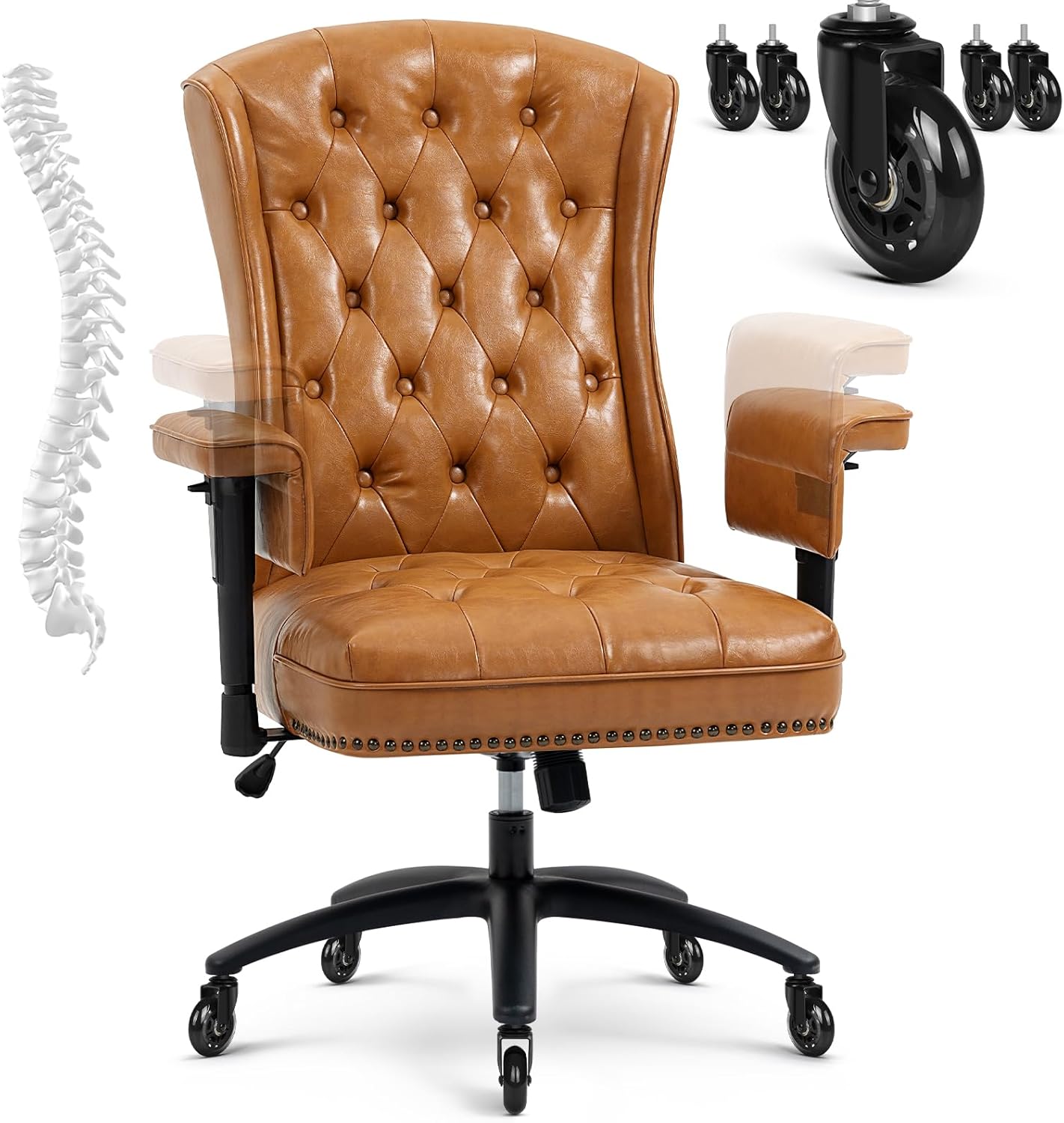 Amazon.com: YAMASORO Ergonomic Executive Office Chair with Height ...