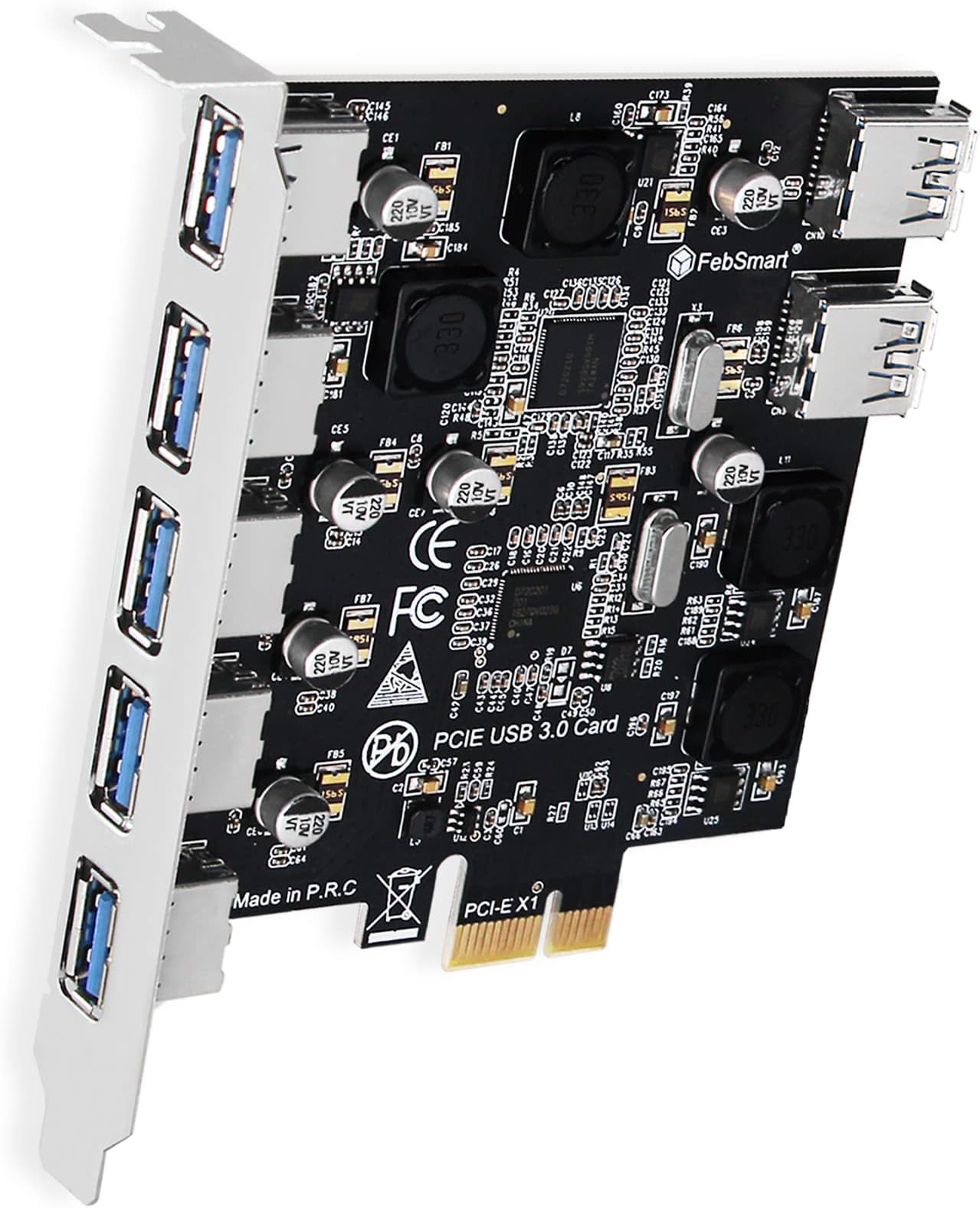 Amazon.com: FebSmart 2-Ports Superspeed 5Gbps USB 3.0 PCI Express ...