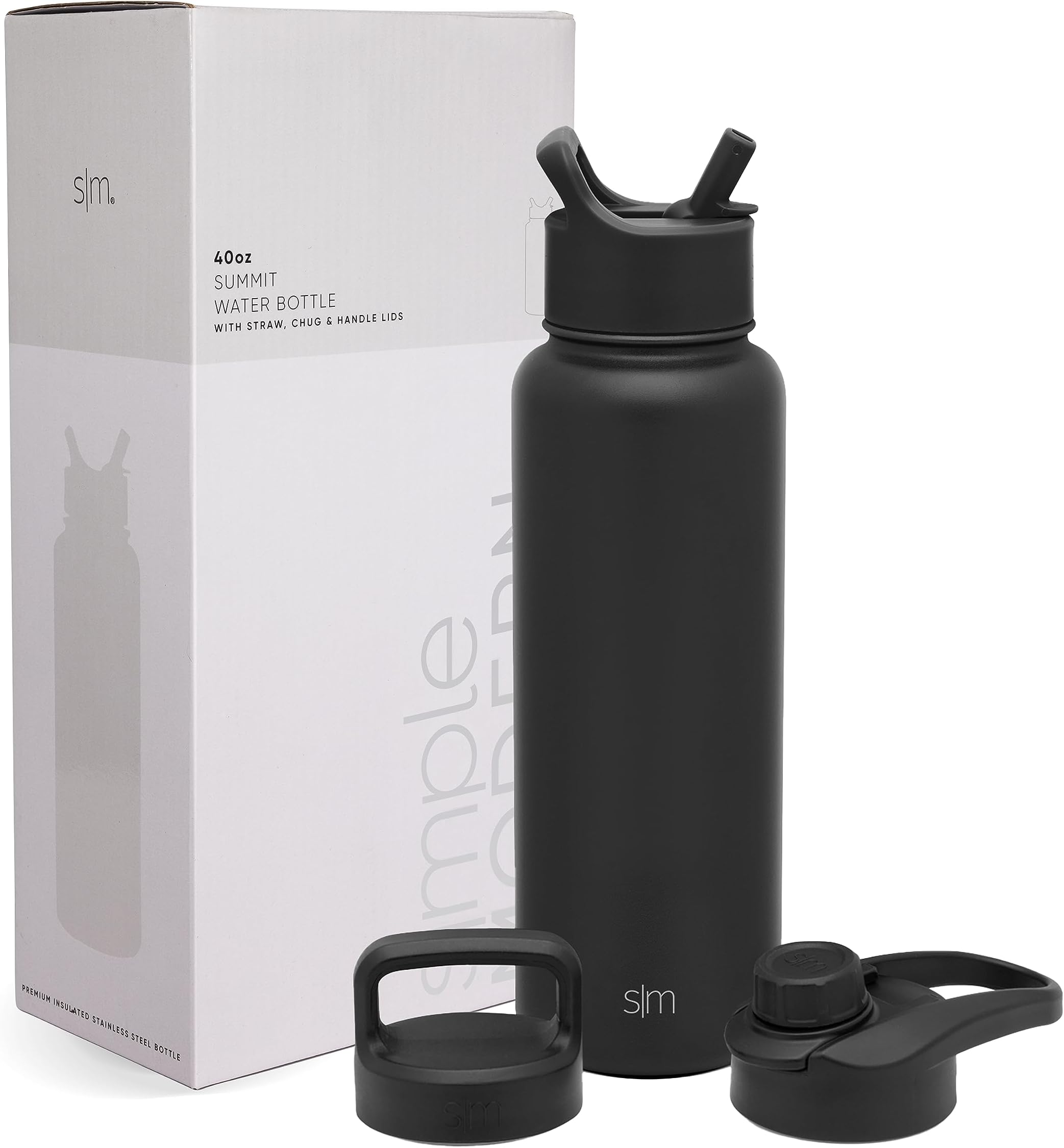 Amazon.com: Simple Modern Water Bottle with Straw, Handle, and Chug Lid ...