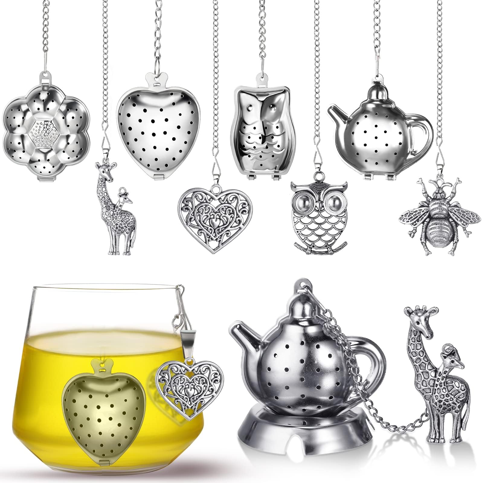 Amazon.com: Joie Stainless Steel Bloom Floating Tea Infuser : Home ...