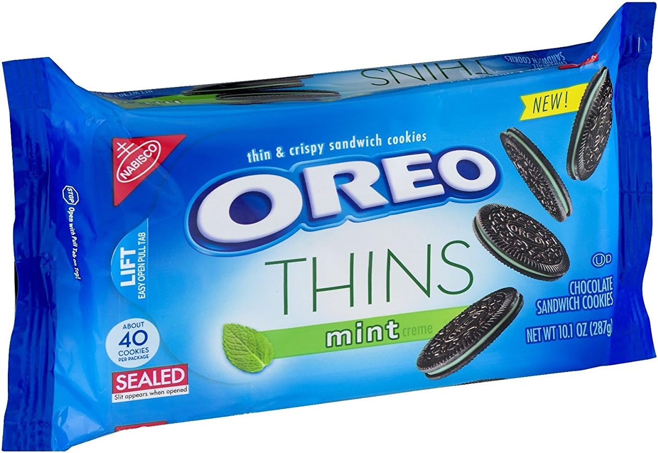 Amazon.com: OREO Thins Irish Creme Chocolate Sandwich Cookies, Family Size, 11.78 oz : Grocery ...