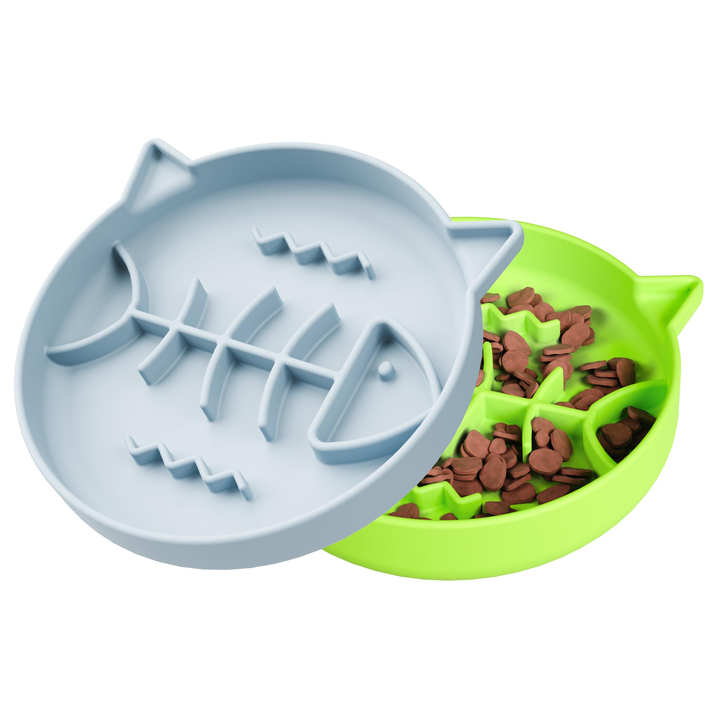 Amazon.com: Slowpaw Silicone Cat Slow Feeder,Slow Feeder Cat Bowl Wet ...