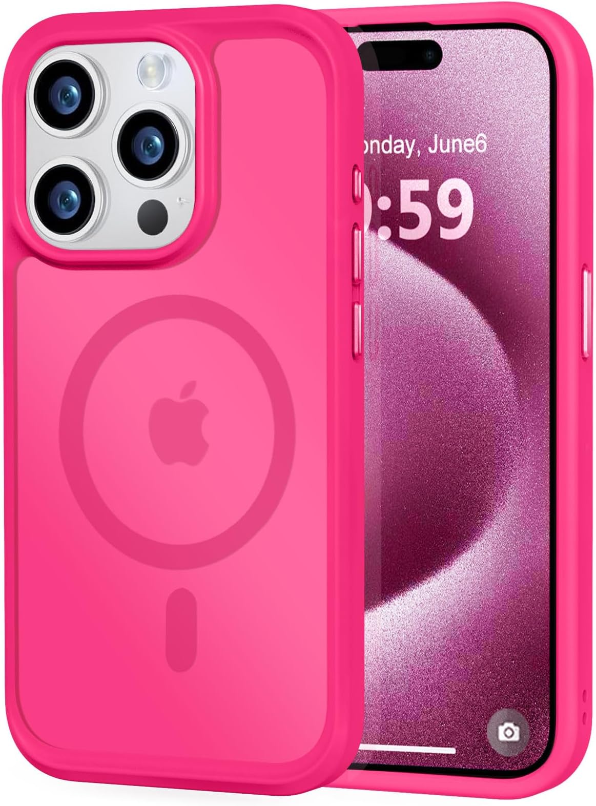 Amazon.com: MOCCA Strong Magnetic for iPhone 15 Pro Case, [Compatible ...