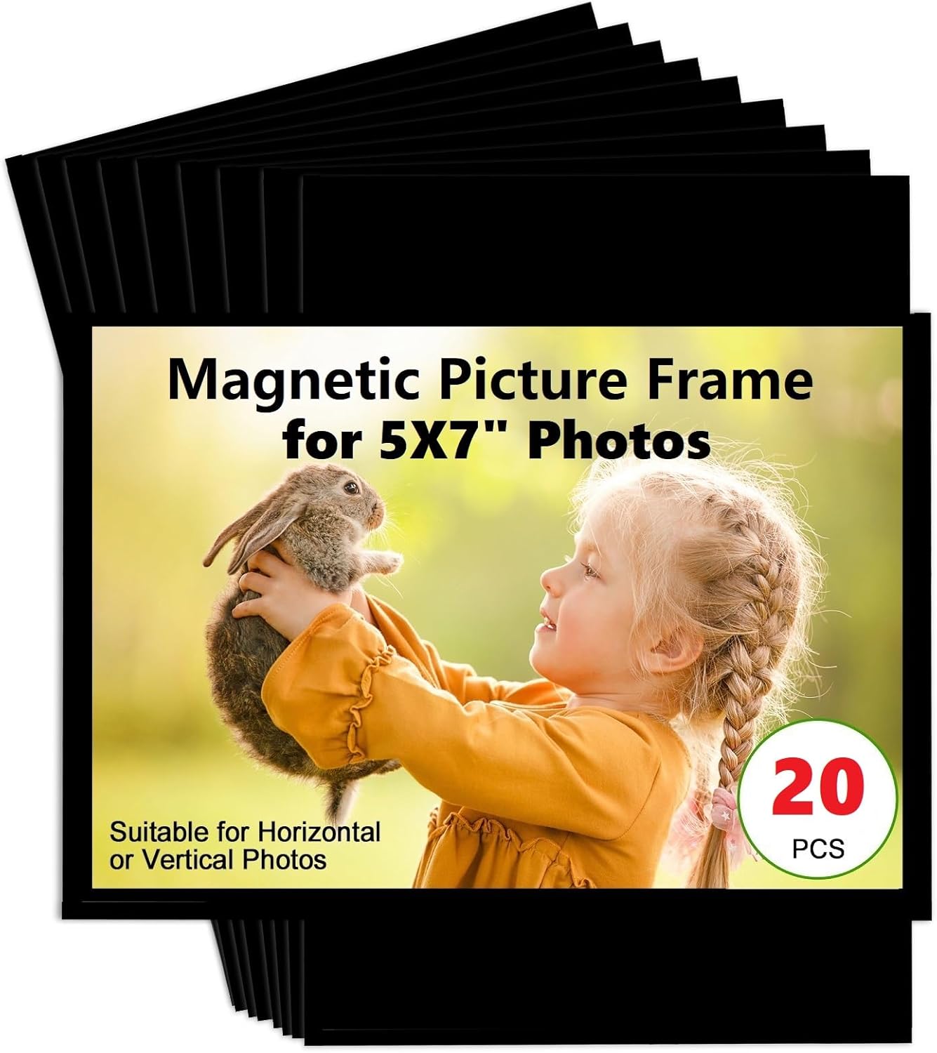 Amazon.com - CHUNNIAO 5X7 Magnetic Picture Frame for Fridge-20 Pack ...