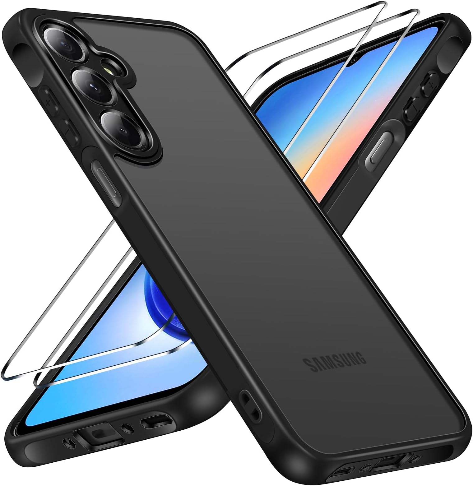 FLLAO Mat Compatible avec Samsung Galaxy A35 5G et 2 Pièces Protection ...
