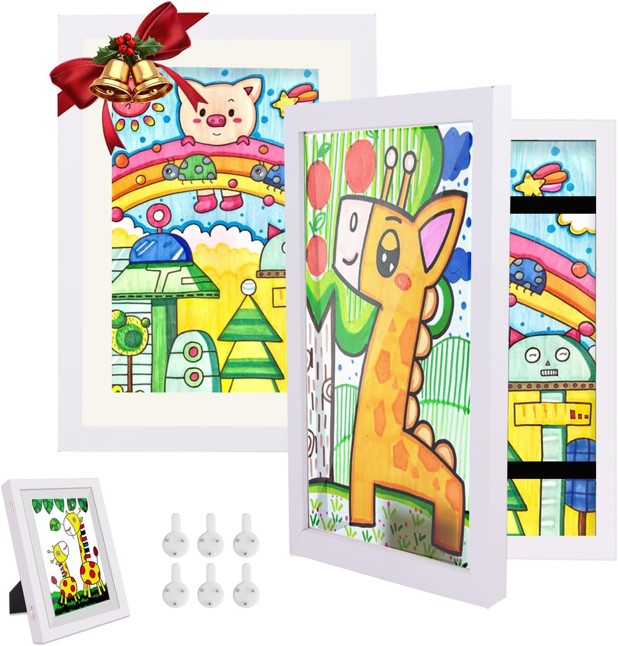 Articulate Gallery - A4 Kids Art Frames - A4 Double White Frame ...