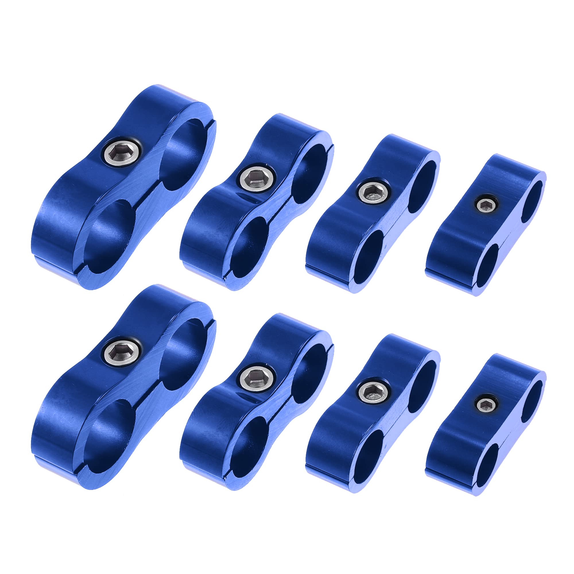 Amazon.com: X AUTOHAUX 8pcs AN4 AN6 AN8 AN10 Car Separator Clamp Oil ...