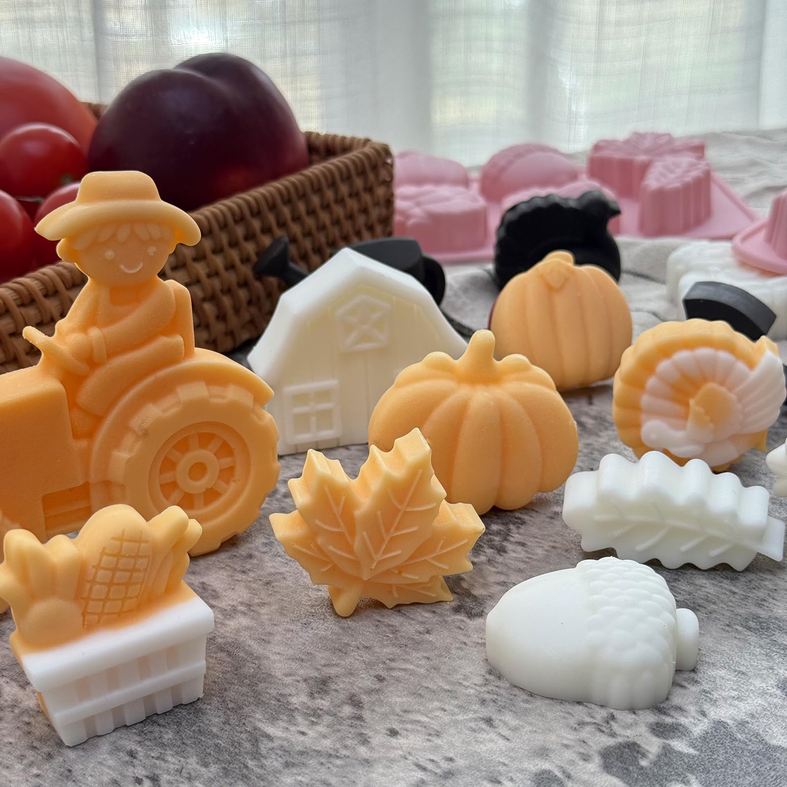 Snapklik.com : 3D Pumpkin Silicone Mold Fall Silicone Chocolate Mold ...