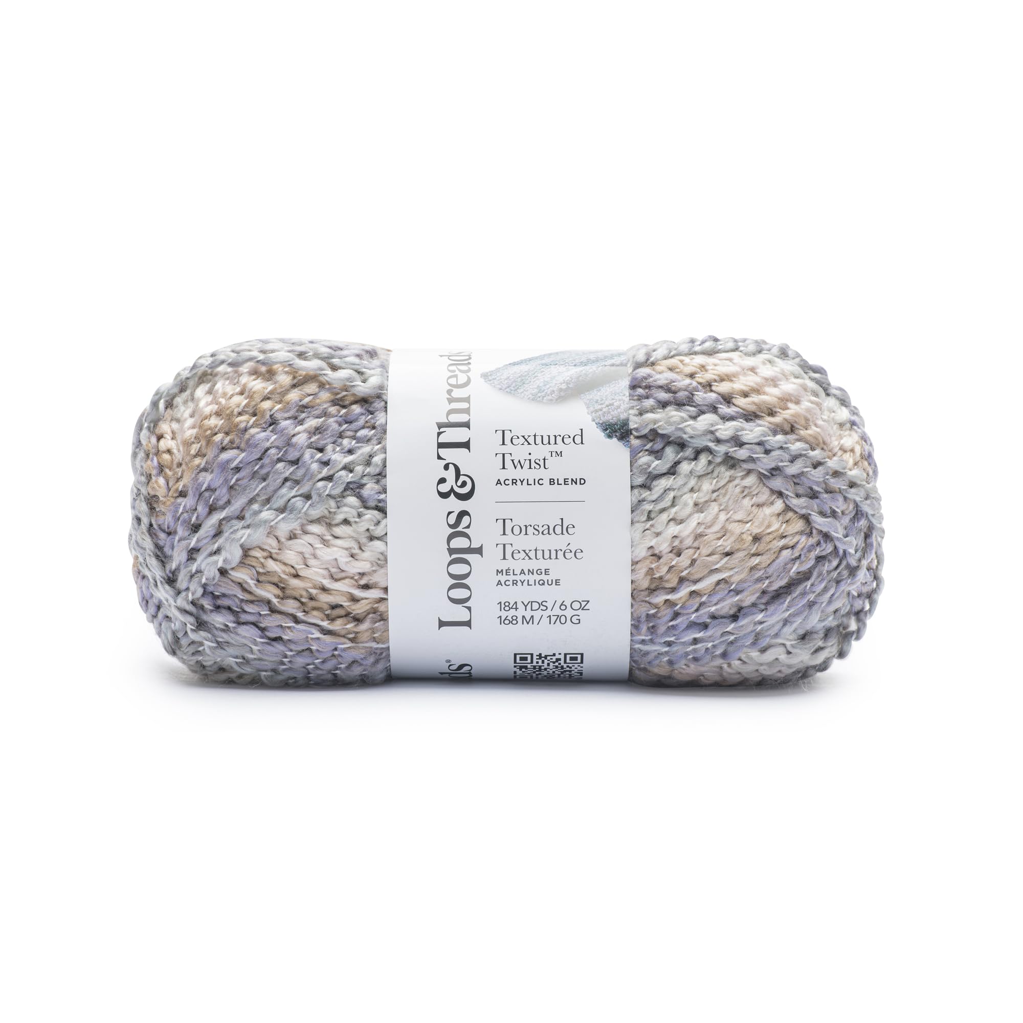 Amazon.com: Textured Twist Yarn by Loops & Threads - Yarn for Knitting ...