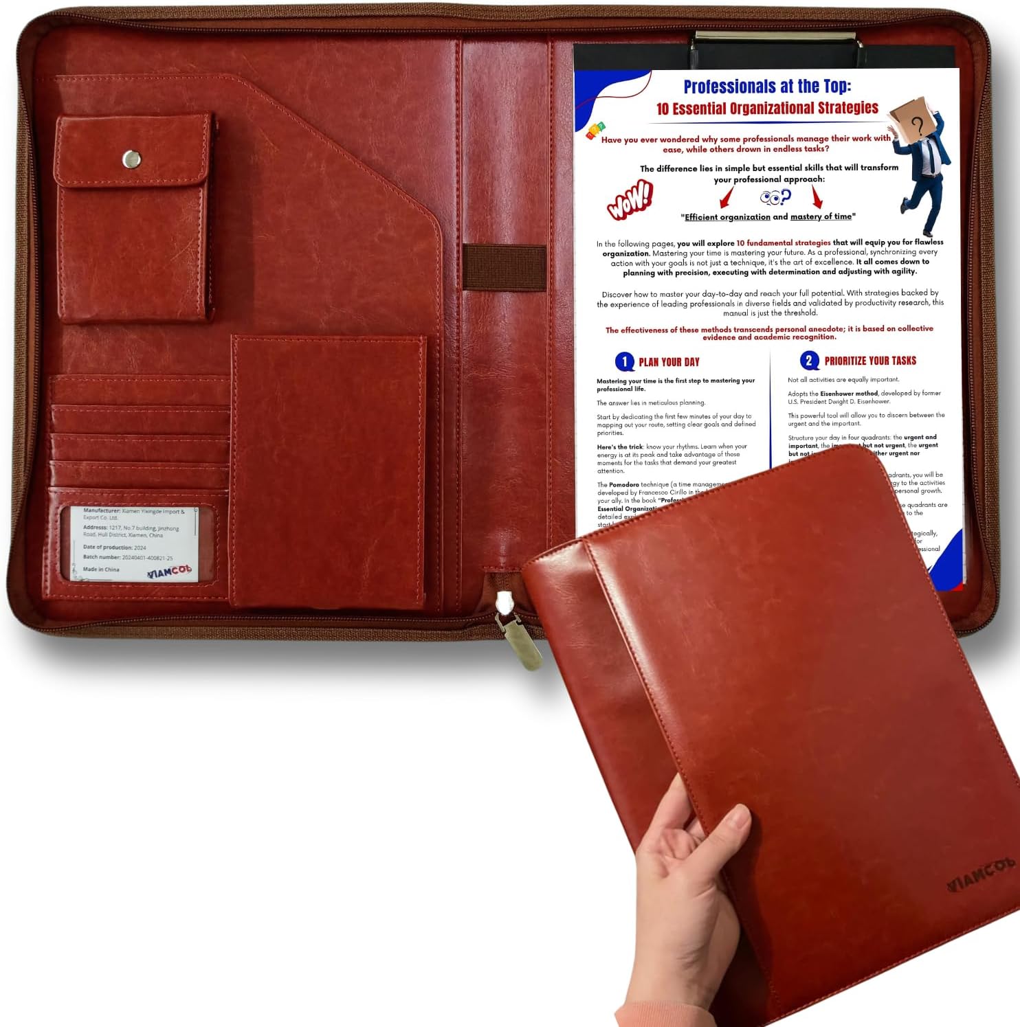Amazon.com : 3-Ring Binder Portfolio with Whiteboard Clipboard and ...