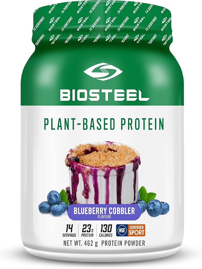 BioSteel Plant-Based Protein Powder, Blueberry Cobbler, 14 Servings ...