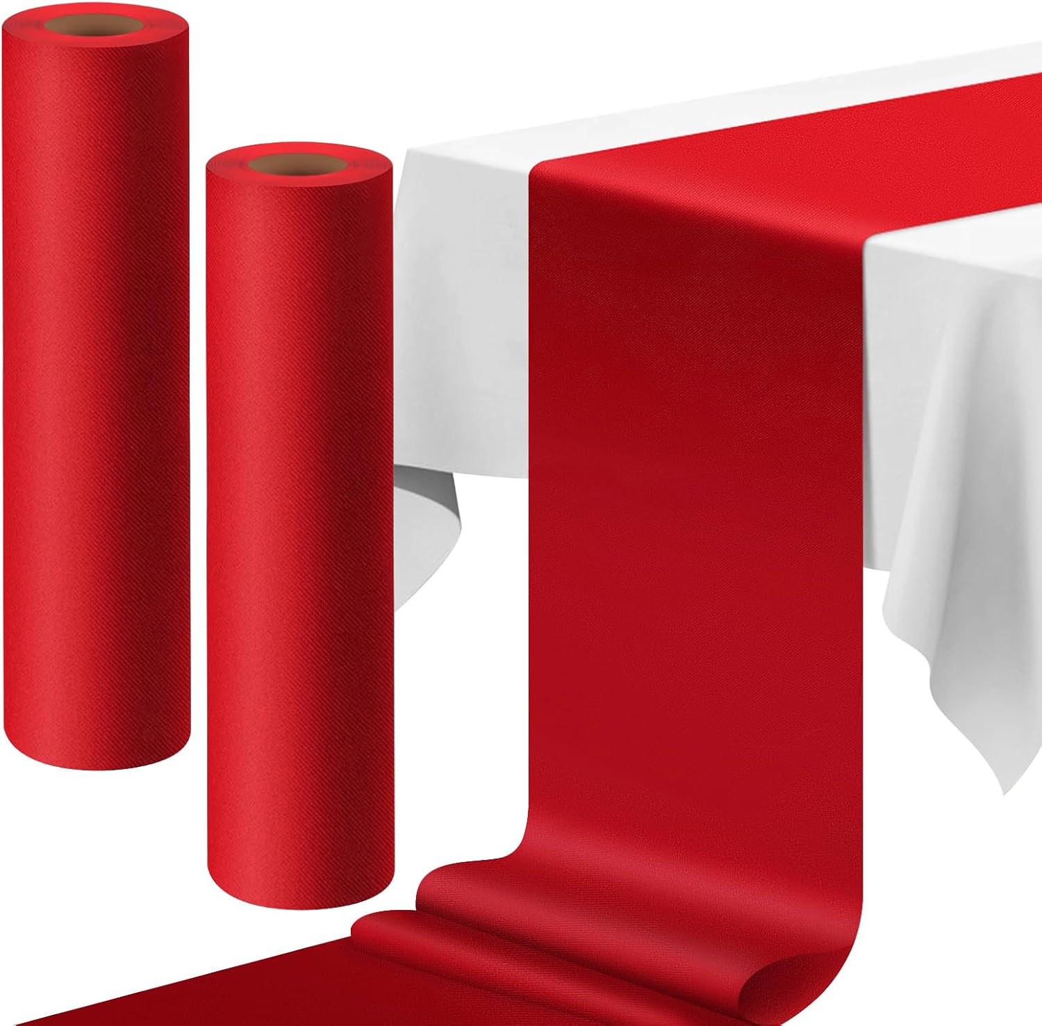 Amazon.com: Fulmoon 2 Roll of Disposable Paper Table Runner 16" x 48 ...