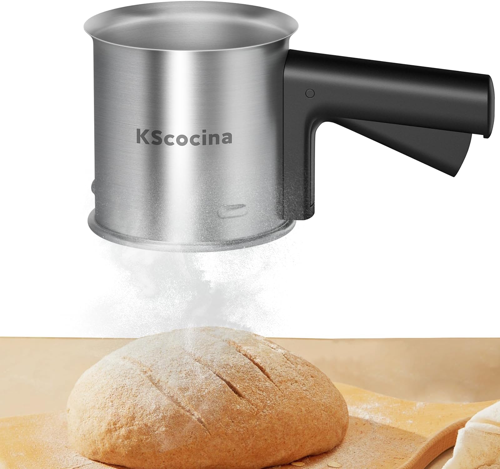 Amazon.com: 3-Cup Stainless Steel Flour Sifter,Squeeze Sifter for ...