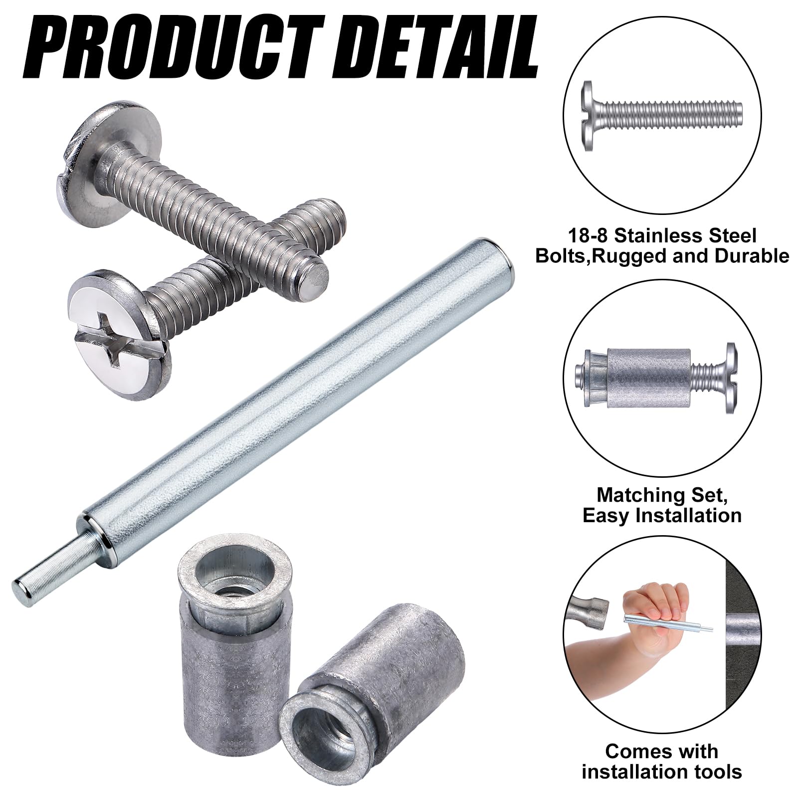 Snapklik.com : MorningRo 49 Piece Kit - Hurricane Shutter Hardware ...
