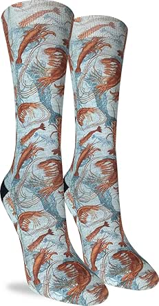 Amazon.com: Good Luck Sock Women's Shrimp Socks, Adult : Clothing ...