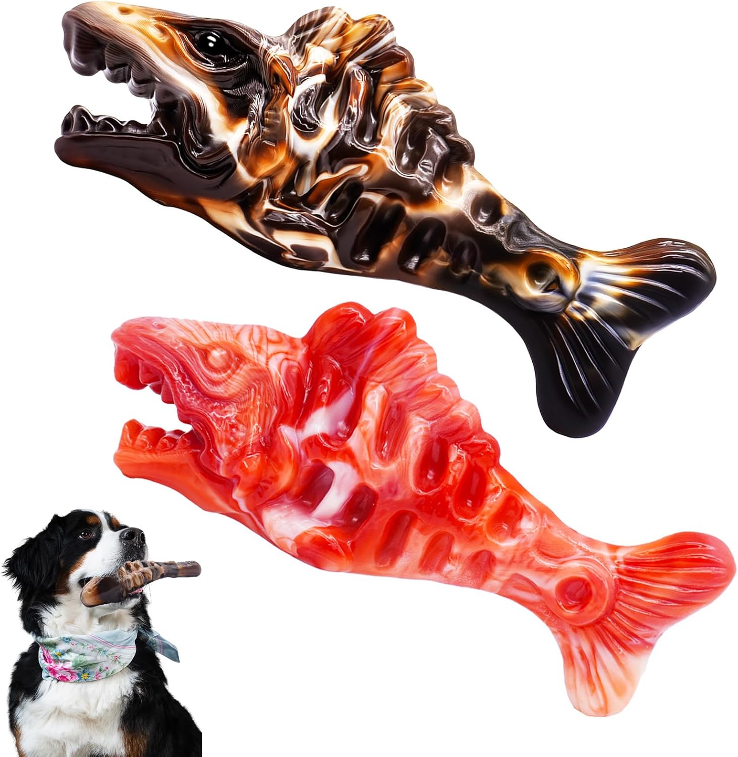 Pet Supplies : Tough Dog Toys for Aggressive Chewers 2 Pack ...