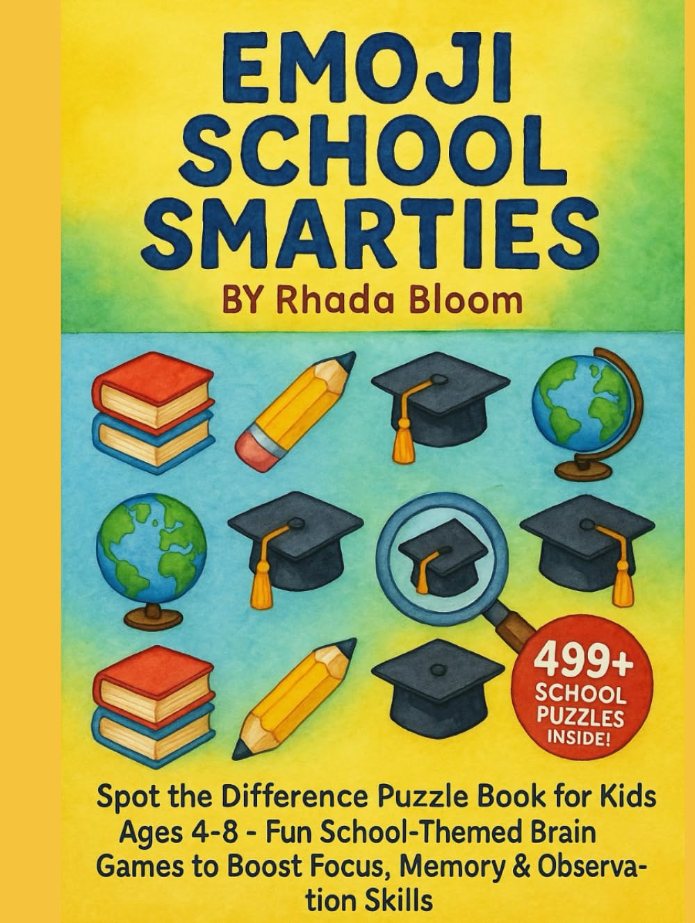 Emoji School Smarties: Spot the Difference Puzzle Book for Kids Ages 4 ...