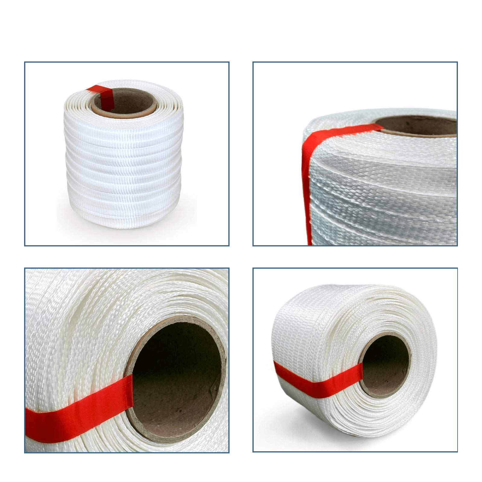 IDL Packaging - CW.34.M-1 Flat Rope 3/4" x 250' HD Woven Cord Strapping ...