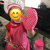 Amazon.com: Kids Cooking and Baking Chef Set for Little Girls, Complete ...