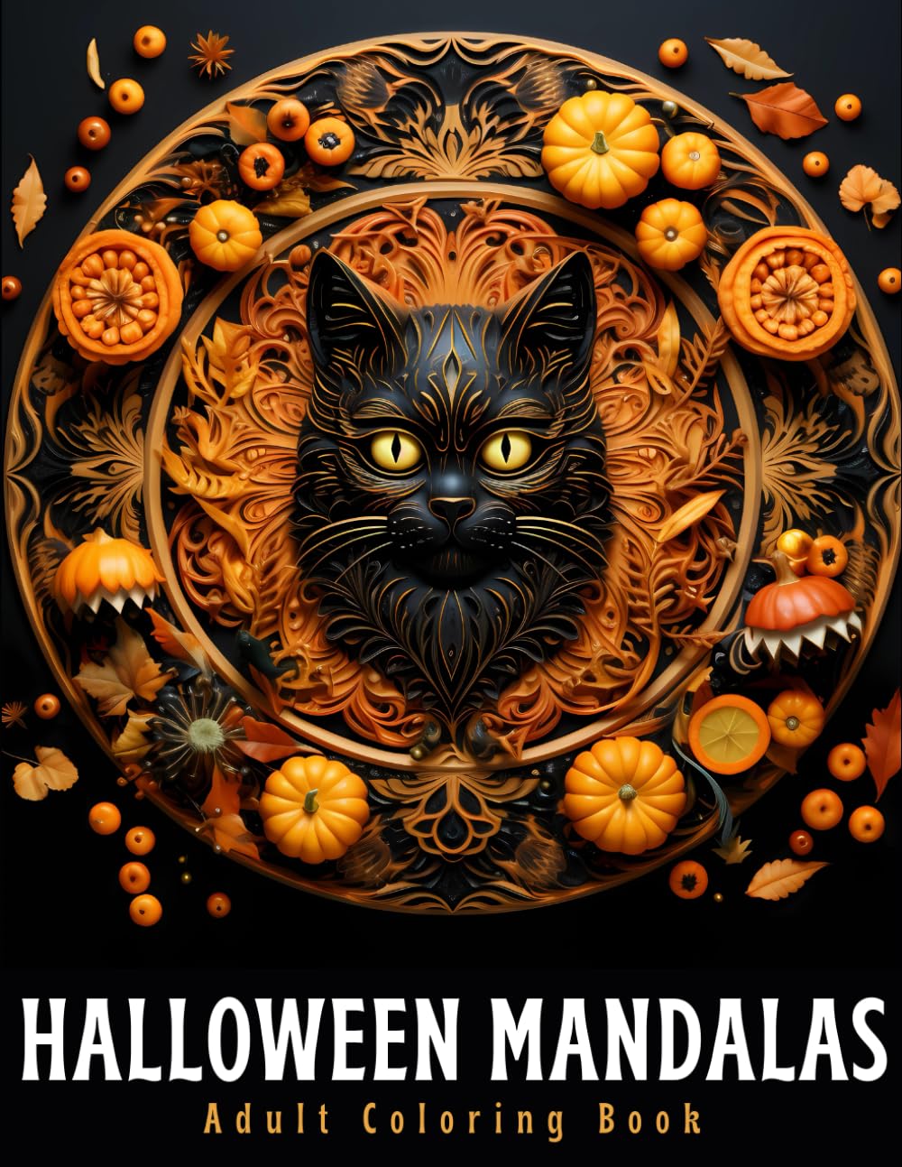 Amazon.com: Halloween Mandalas Adult Coloring Book: A Spooky and ...