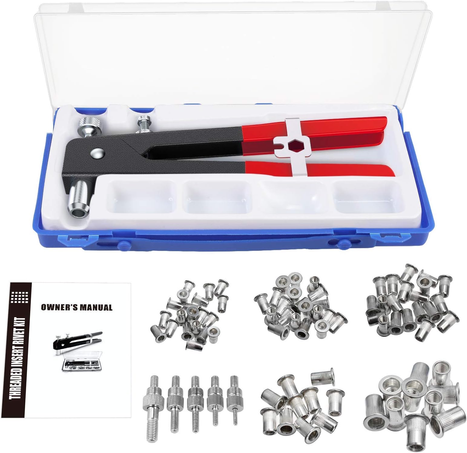 AUTOUTLET Kit de 8" Pince Ecrou a Riveter Pistolet à Ecrou Rivets avec ...